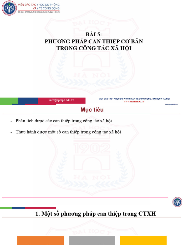 Bài 5. Phương Pháp Can Thiệp Cơ Bản Trong CTXH | PDF