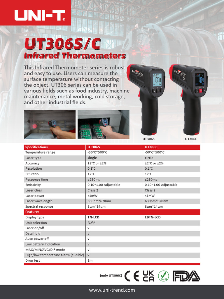 UT306S 306C Data Sheet | PDF