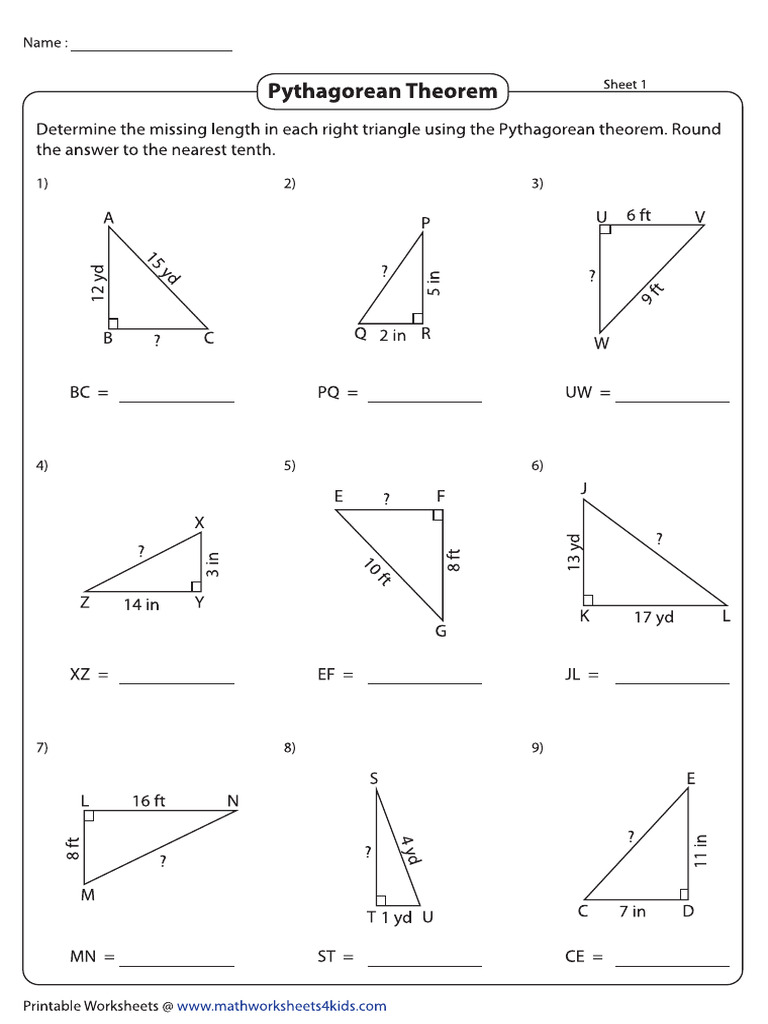 3 GEO Pythagorean-Theorem | PDF