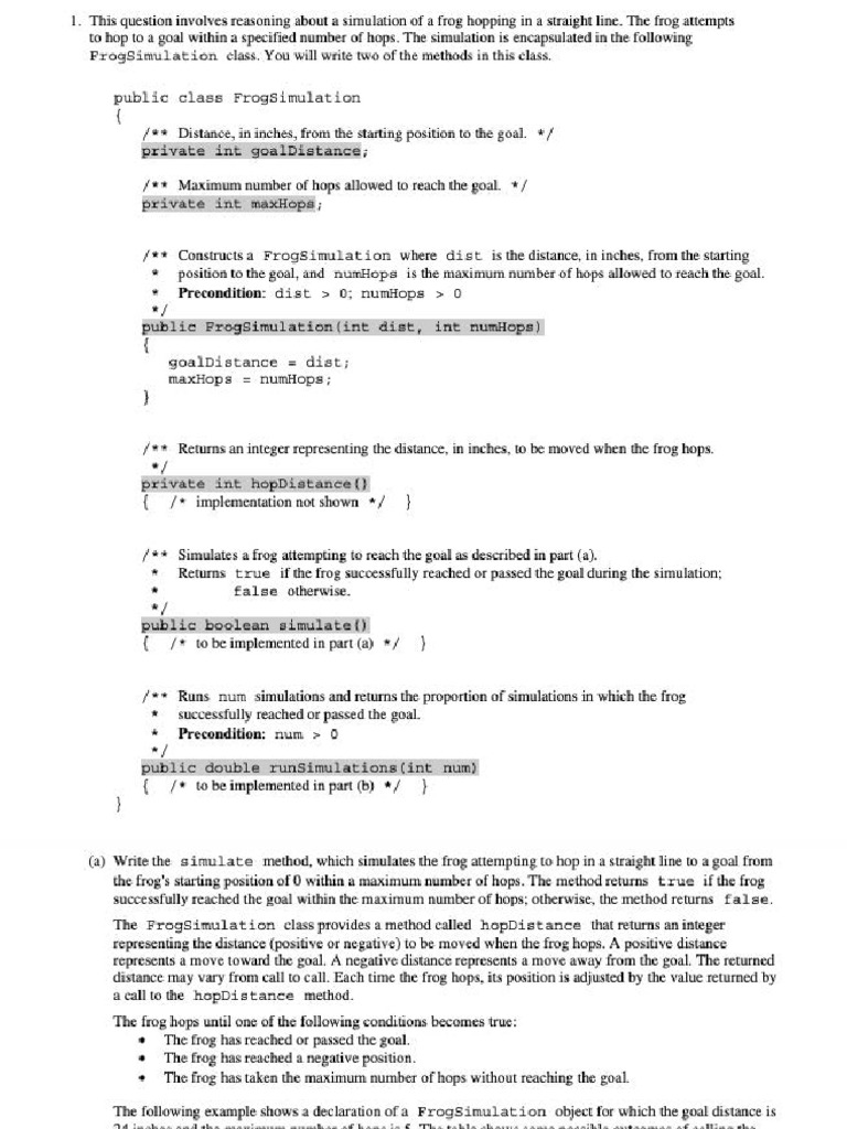 2018 Methods and Control FRQ | PDF