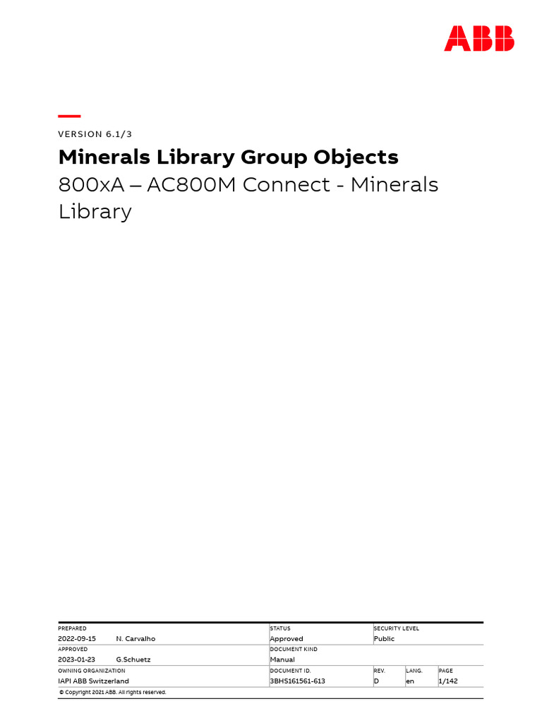 05 3BHS161561-613 MinLib Group Objects | PDF