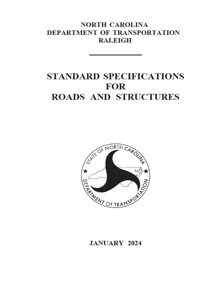 2024 Standard Specifications For Roads and Structures | PDF | Road ...