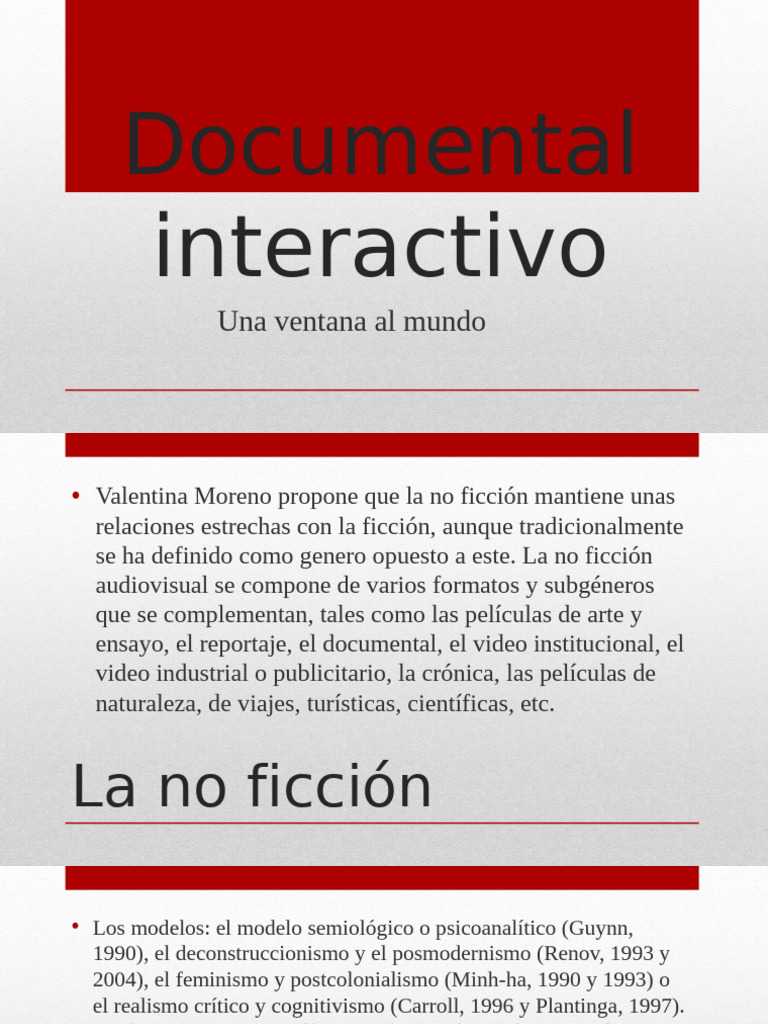 Documental Interactivo | PDF | Multimedia | Interactividad