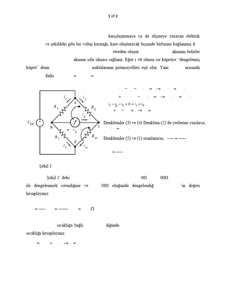 Wheatstone Bridge | PDF