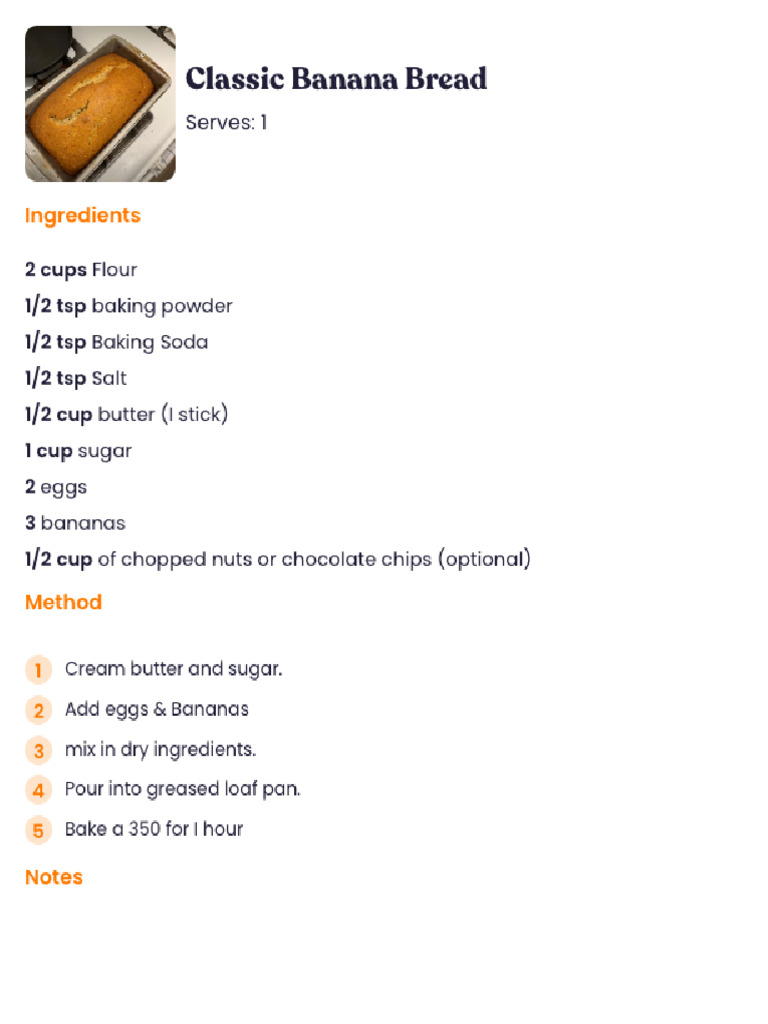 Banana Bread | PDF