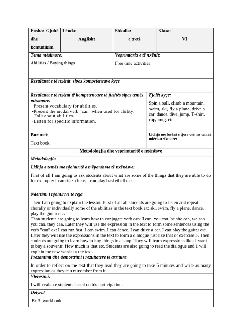 18-Abilities Buying Things | PDF | Linguistics