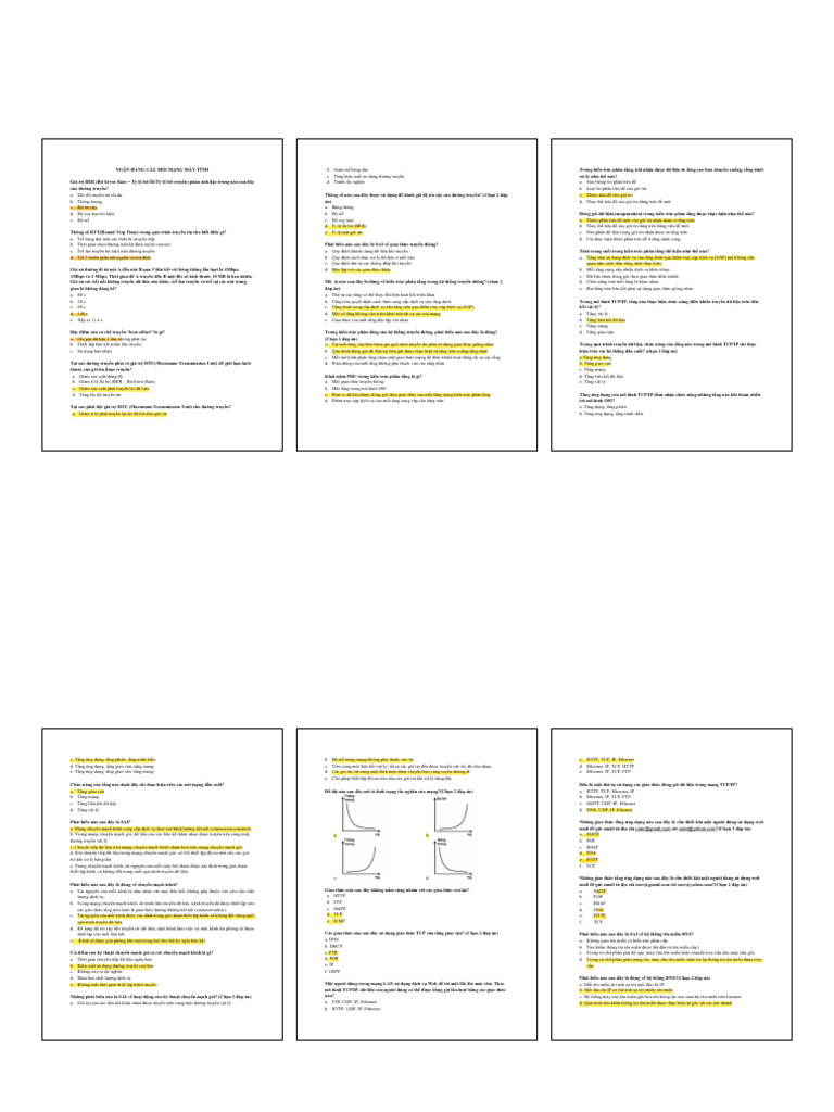 IT3080 MMT Quiz Bank-Đaz-S A | PDF