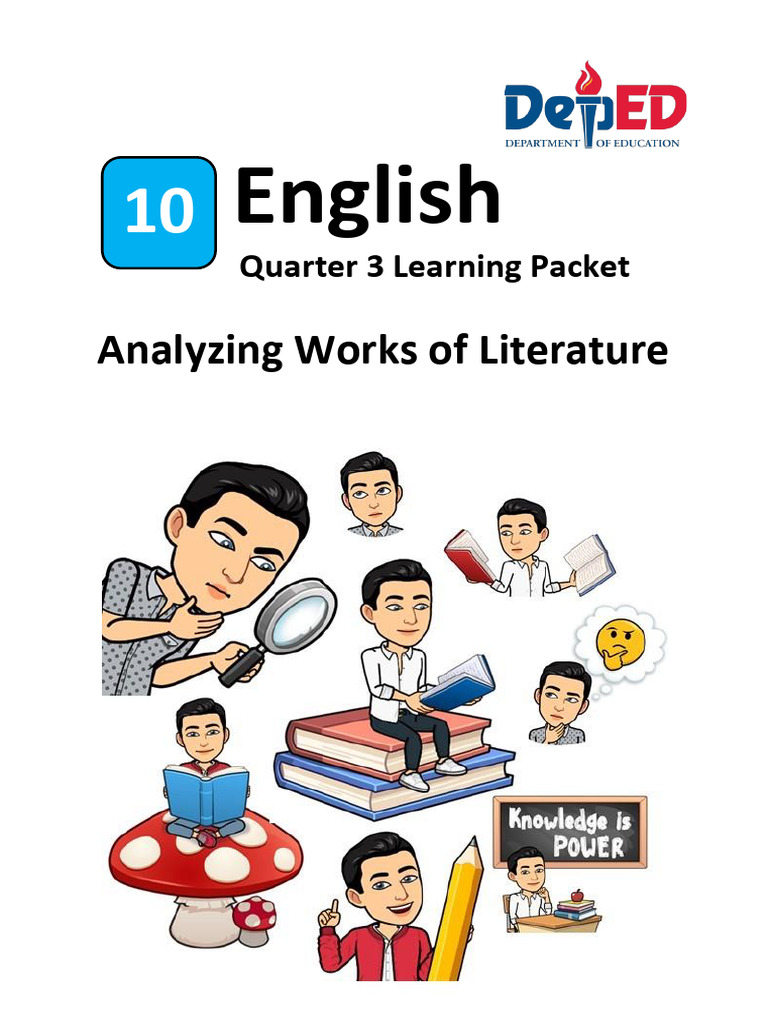 ENGLISH 10 Quarter 3 Learning Packet Analyzing Works of Literature 1 | PDF | Cosette | Marius ...