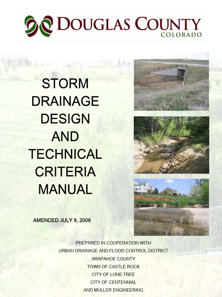Drainage Manual Cover | PDF