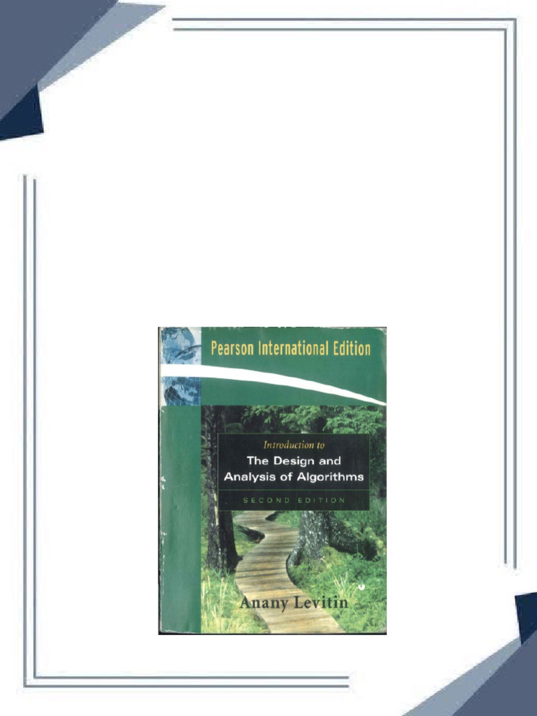 PDF Introduction to the Design Analysis of Algorithms Second Edition ...
