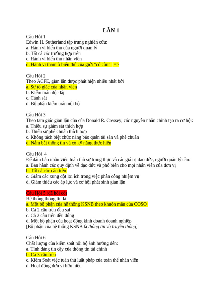 1B. Cuối kì ksnb (tổng hợp) | PDF