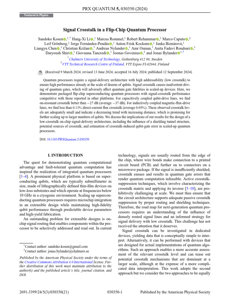 Signal_Crosstalk_in_a_Flip-Chip_Quantum_Processor | PDF | Quantum ... Signal_Crosstalk_in_a_Flip-Chip_Quantum_Processor | PDF | Quantum ...