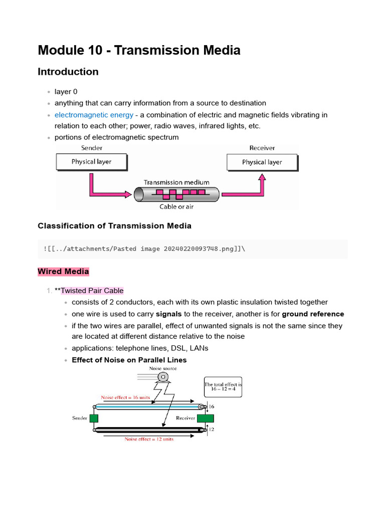 Transmission Media Overview: Wired & Wireless | PDF | Transmission ...
