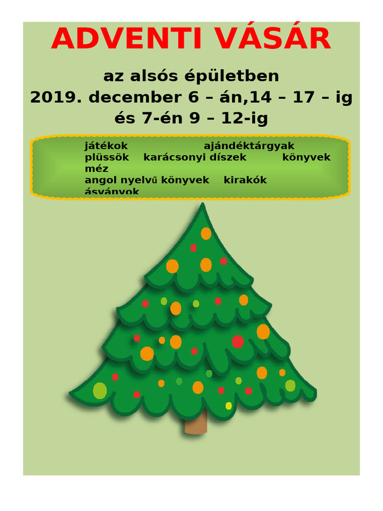 Adventi Vásár | PDF