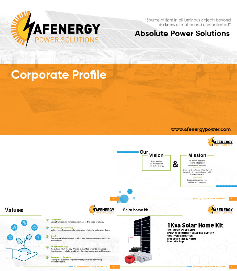 Afenergy Profile Web | PDF | Pump | Photovoltaic System