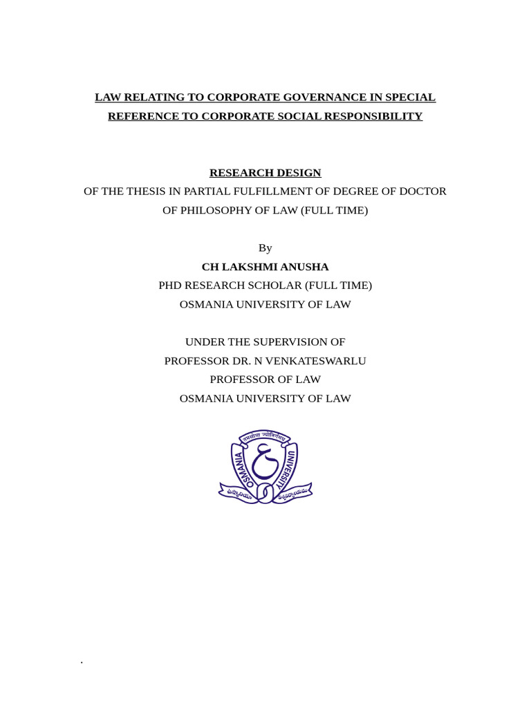 Research Design Thesis | PDF | Corporate Social Responsibility | Expense