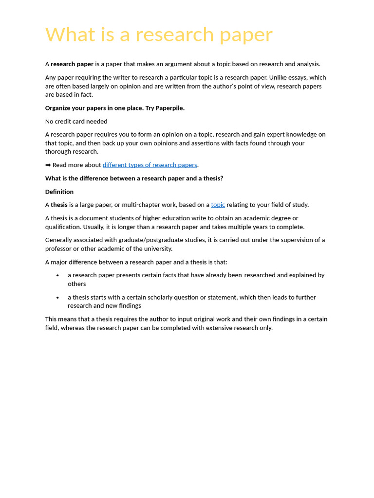 Understanding Research Papers | PDF