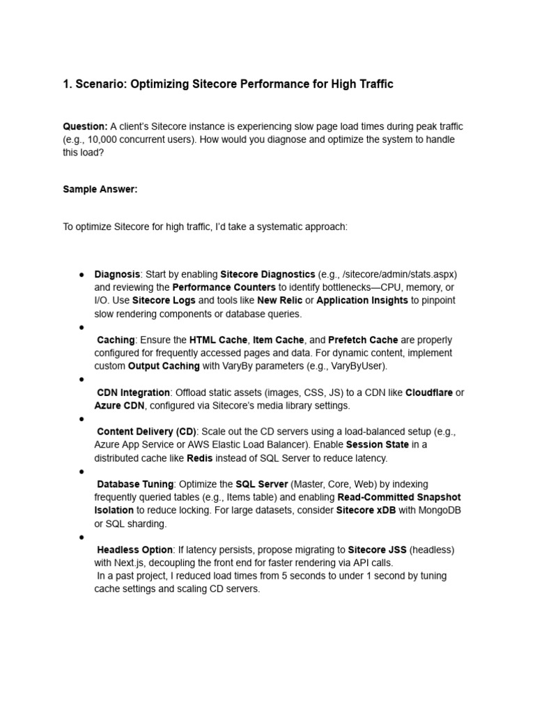 CiteCOre Advanced Scanerio Based Question | PDF | Cache (Computing ...