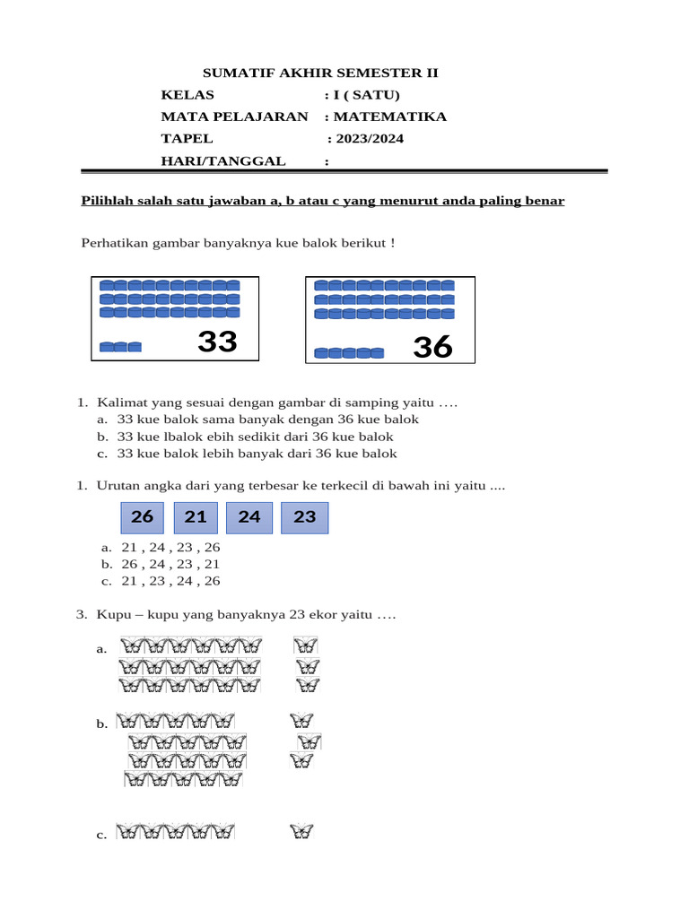 Soal Jadi Matem | PDF