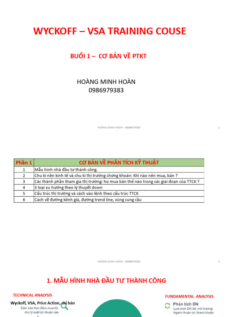 Buổi 1 cơ bản về ptkt | PDF