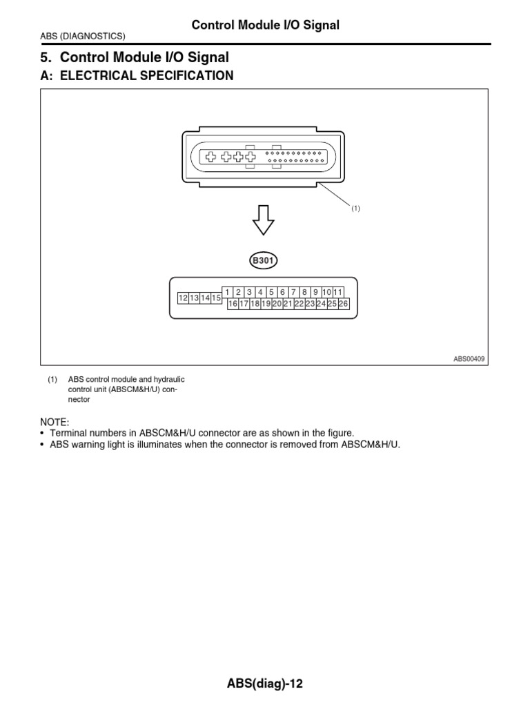 05 - Control Module IO Signal | PDF | Anti Lock Braking System | Power ...