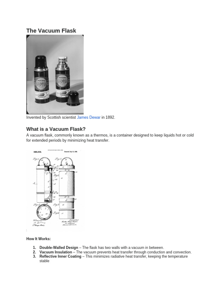 The Vacuum Flask | PDF