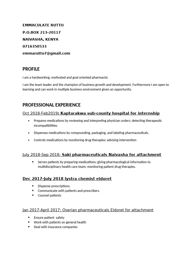 Emmaculate Rutto | PDF