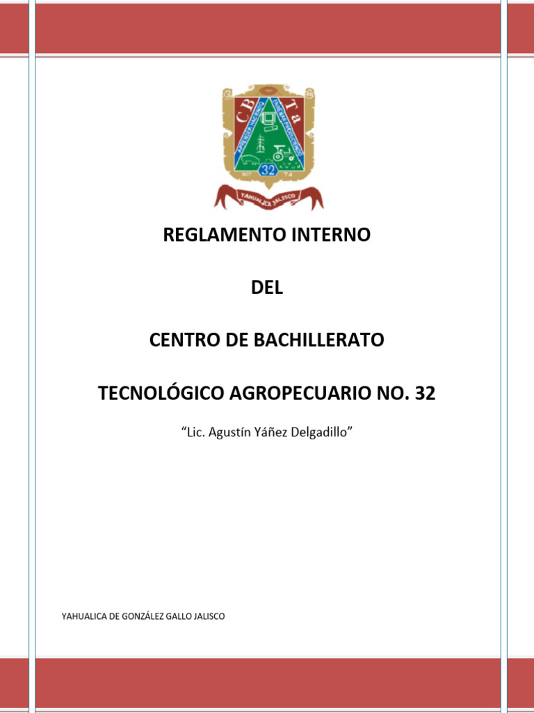 Reglamento CBTA 32 | PDF | Laboratorios | Maestros