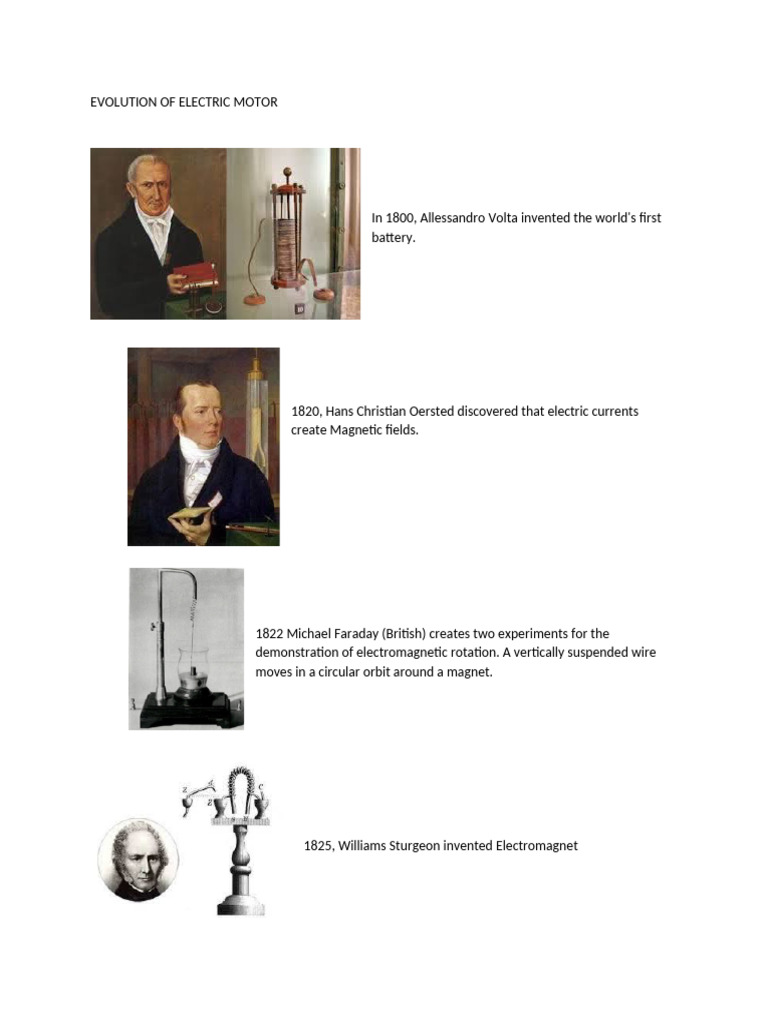 History of Electric Motor Development | PDF