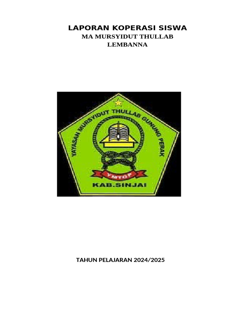 LAPORAN KOPERASI TAHUN 2024 | PDF