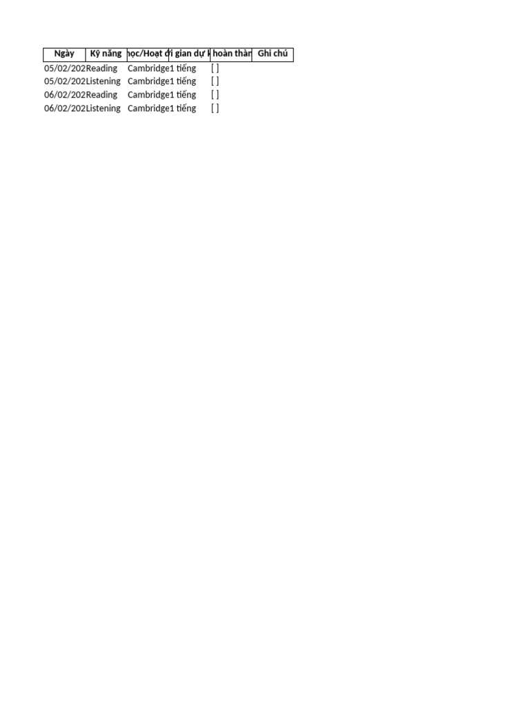 IELTS Study Plan | PDF