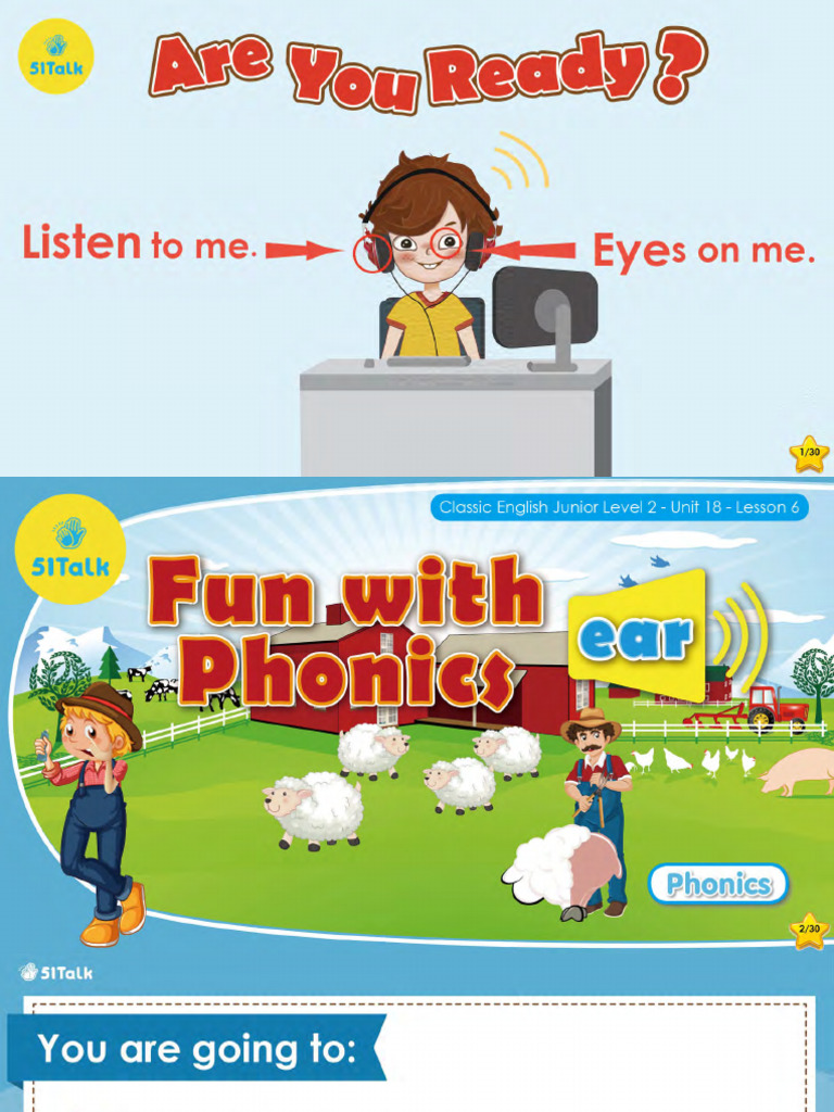 Level 2 - Unit 18 - Lesson 6 - Phonics Ear | PDF