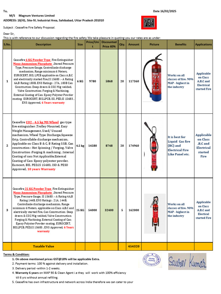 Proposal - Magnum Ventures LTD | PDF | Materials