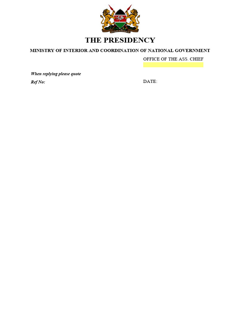 Chiefs Letter Head | PDF