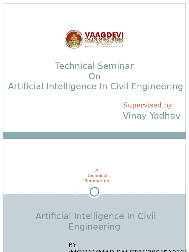 AI in Civil Engineering | PDF | Artificial Intelligence | Intelligence ...