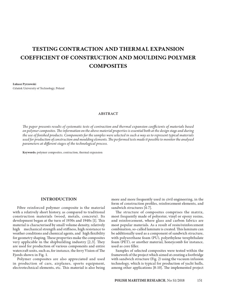 Polymer Composites Testing | PDF | Composite Material | Thermal Expansion