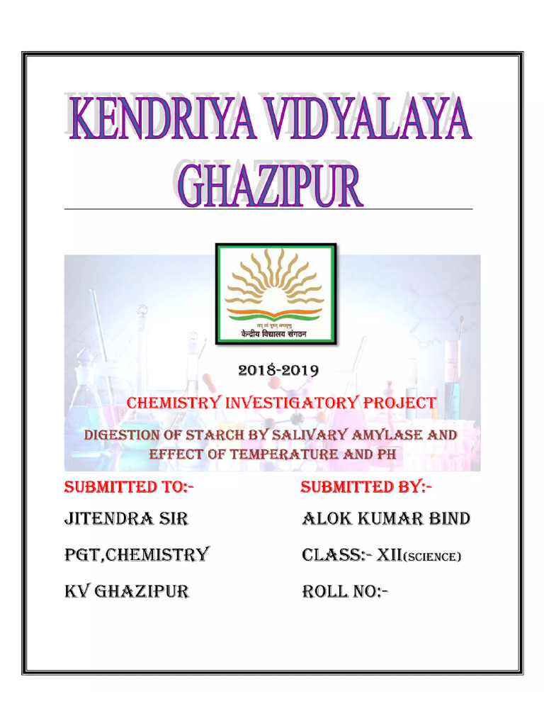 Chemistry Practical File-1 - 063659 | PDF