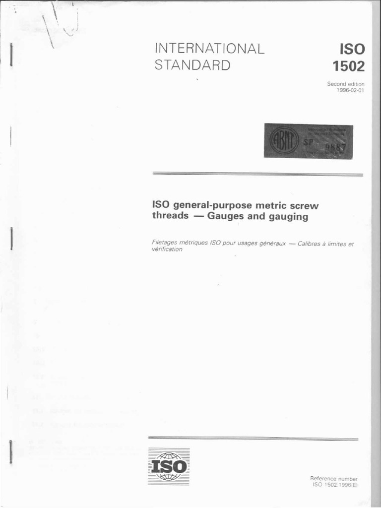 Iso 1502 | PDF