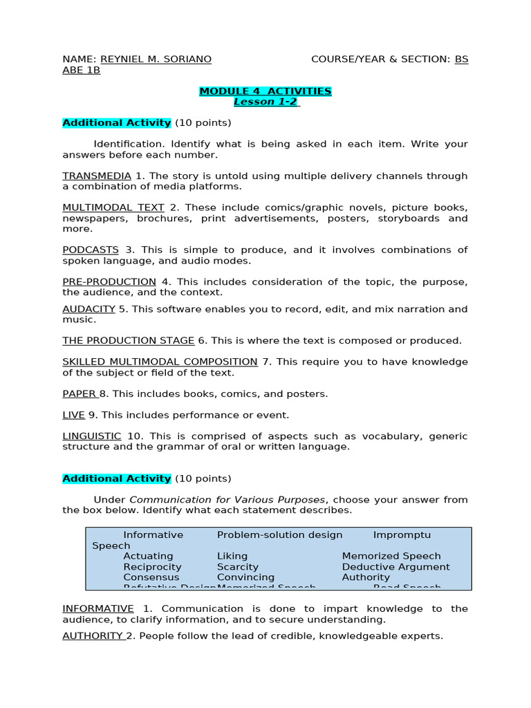 Understanding Multimodal Communication | PDF | Persuasion | Cognition