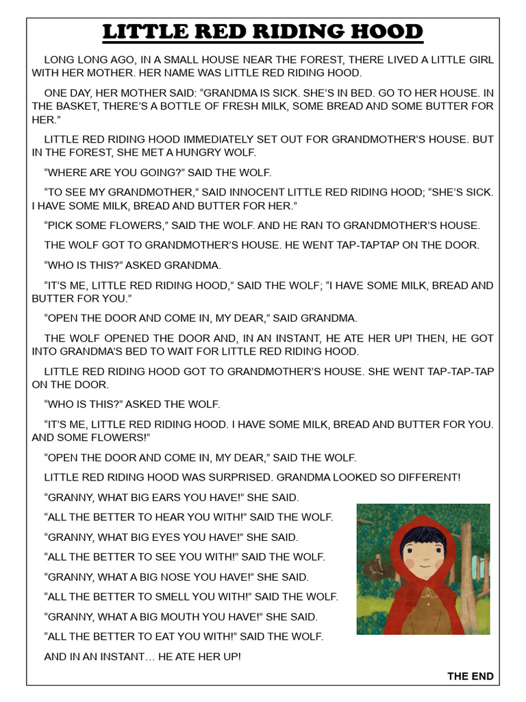 Little Red Riding Hood's Adventure | PDF | Little Red Riding Hood