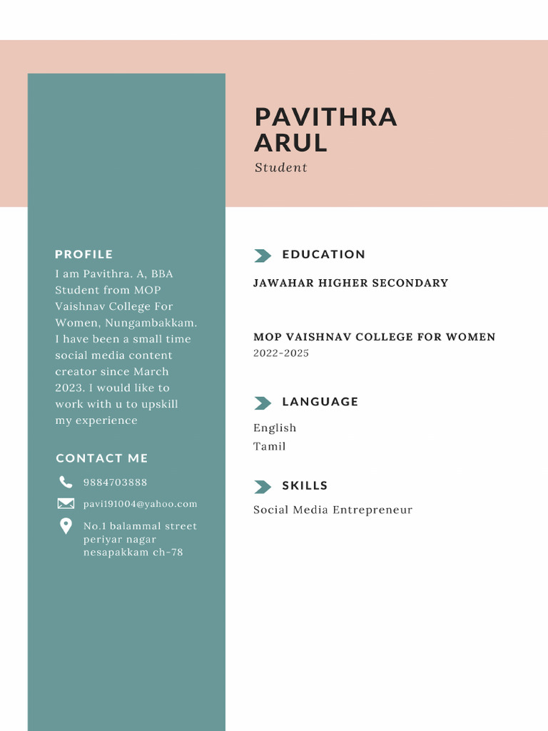 White Simple Student Sjaj | PDF