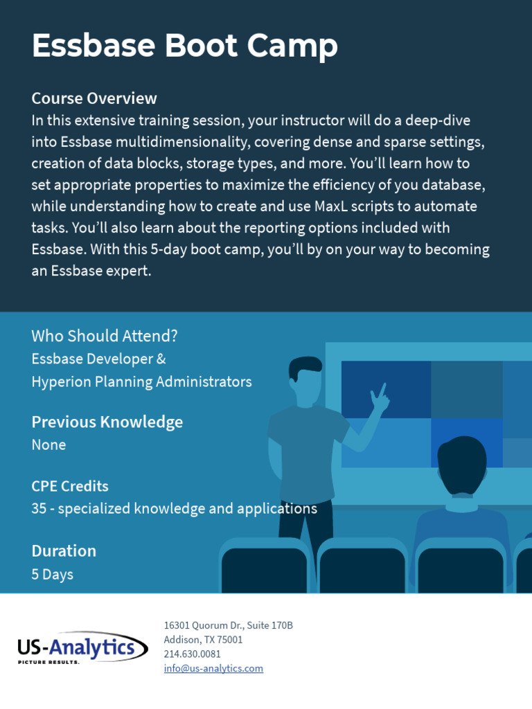 Brochure - Essbase Boot Camp | PDF | Computing | Information Science
