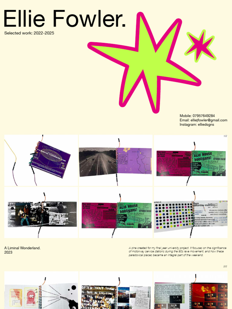 Portfolio 2025 Ellie Fowler | PDF