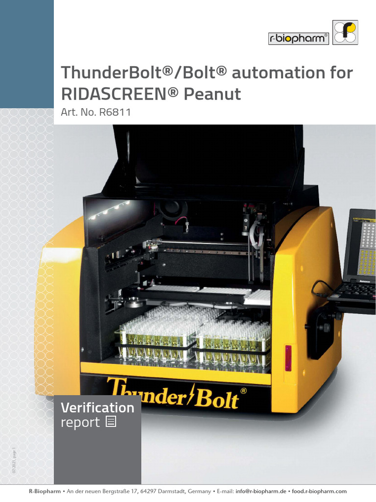 R6811 - RS - Peanut - ThunderBolt-Bolt - Verification Report - EN - 07-2021 | PDF | Elisa