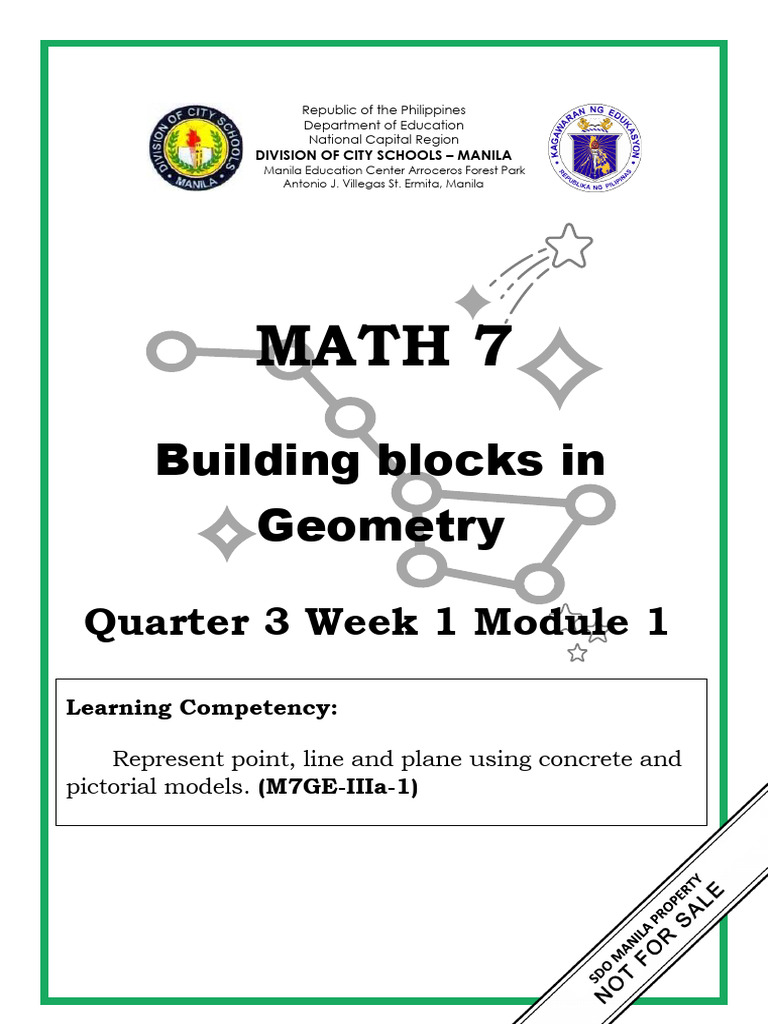 Math 7 - Quarter 3 - Module 1 | PDF | Line (Geometry) | Mathematics