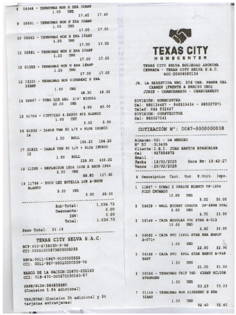 Proforma Texas | PDF