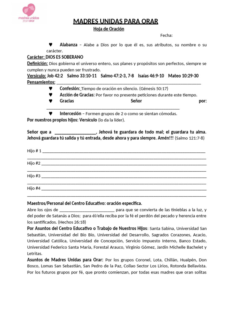 Madres Unidas - Pame | PDF | Oración | Creencia religiosa y doctrina