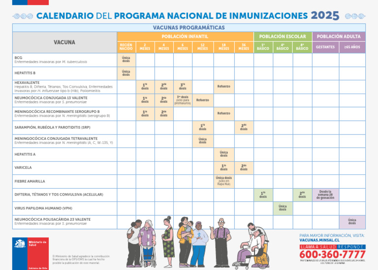 Calendario de Vacunación 2025 | PDF | Vacunas | Vacunación