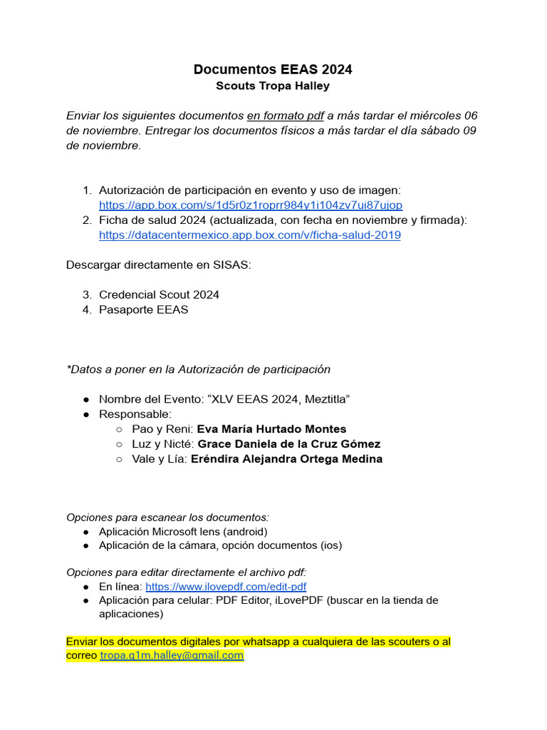 Documentos EEAS 2024 | PDF