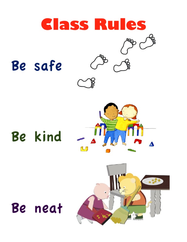 Class Rules Sign | PDF